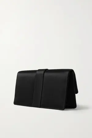 Manolo Blahnik Capri Crystal-embellished Clutch - Black