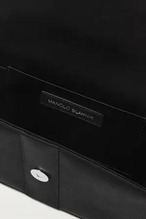 Manolo Blahnik Capri Crystal-embellished Clutch - Black