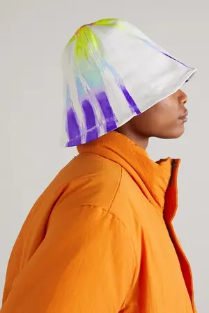CONNER IVES Tie-dyed Leather Bucket Hat