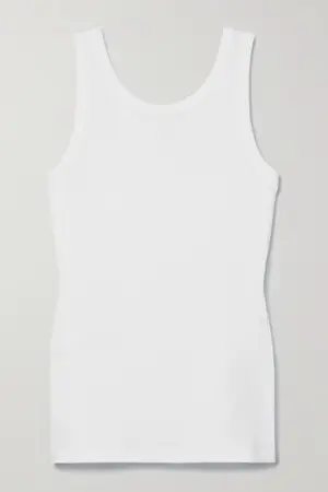 THE ROW Essentials Frankie Organic Cotton-jersey Tank - White