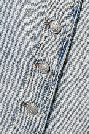 MARANT ETOILE Vandy Paneled Denim Midi Skirt