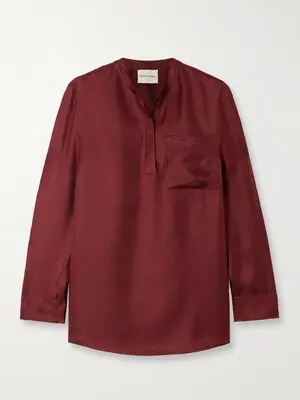 Loulou De Saison Eden Silk-twill Tunic