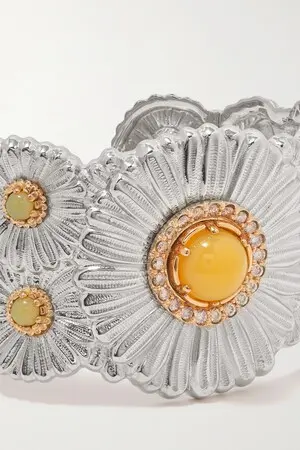 Buccellati Blossoms Daisy Agatha And Diamond Cuff