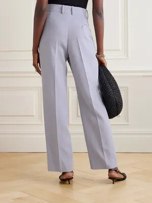 BLAZÉ MILANO Fox Pleated Wool Pants