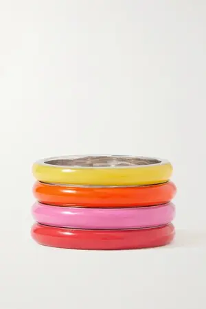 Fry Powers The Warm Set Unicorn Rainbow Rings - Red