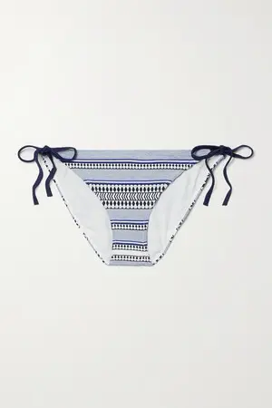 LEMLEM Neela Striped Bikini Briefs - Blue