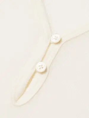 JAMES PERSE Ribbed Cotton And Cashmere-blend Top