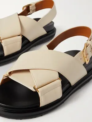 Marni Fussbett Leather Slingback Sandals