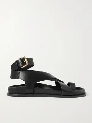 A.emery Jalen Leather Sandals - Black