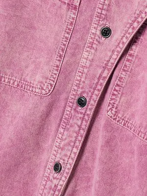 MARANT ETOILE Ilaya Paneled Denim Mini Dress - Pink