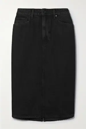 Paige Net Sustain Siren Denim Skirt