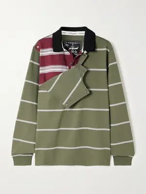 Y/project Layered Striped Cotton-jersey Top
