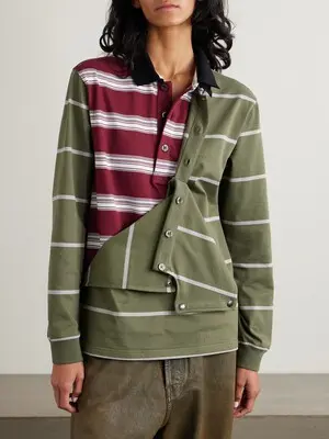 Y/project Layered Striped Cotton-jersey Top