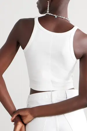 Wardrobe.NYC Hailey Bieber Cropped Ribbed Tank