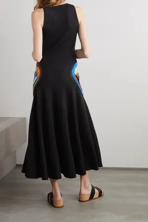 Gabriela Hearst Alia Crochet-trimmed Maxi Dress