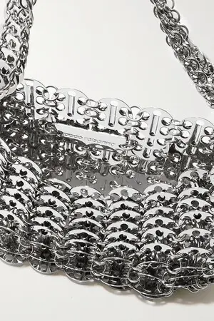 Rabanne 1969 Moon Chainmail Shoulder Bag - Silver