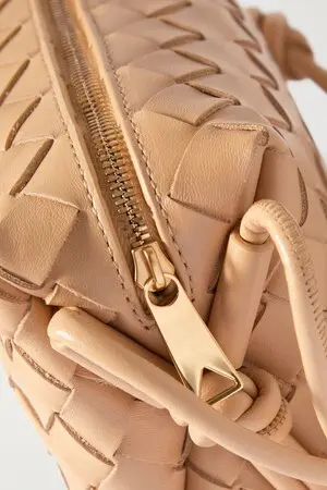 Bottega Veneta Loop Mini Intrecciato Leather Shoulder Bag - Neutrals