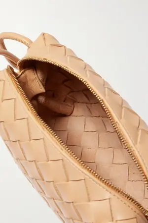 Bottega Veneta Loop Mini Intrecciato Leather Shoulder Bag - Neutrals