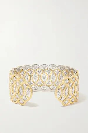 Buccellati Toilée 18-karat And Diamond Cuff