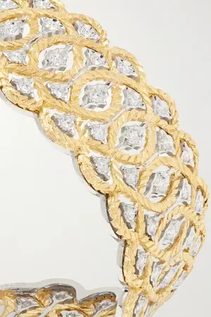 Buccellati Toilée 18-karat And Diamond Cuff