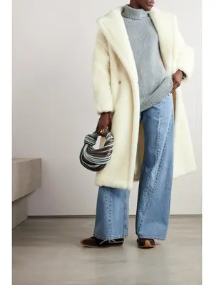 Max Mara Tedgirl Alpaca-blend Coat - Neutrals