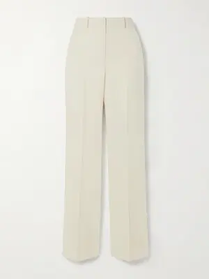 Theory Net Sustain Crepe Straight-leg Trousers