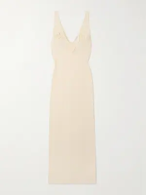 Magda Butrym Appliquéd Maxi Dress - Neutrals