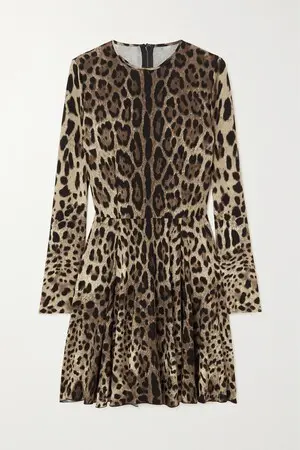 Dolce & Gabbana Leopard-print Mini Dress