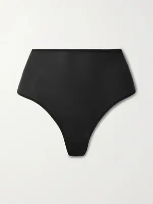 SKIMS Fits Everybody High Waisted Thong - Black
