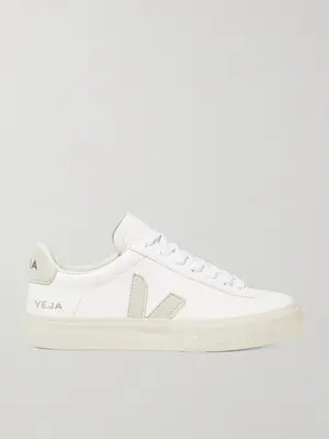 VEJA Net Sustain Campo Leather And Suede Sneakers - White