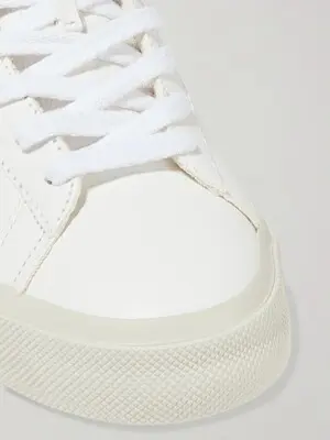 VEJA Net Sustain Campo Leather And Suede Sneakers - White