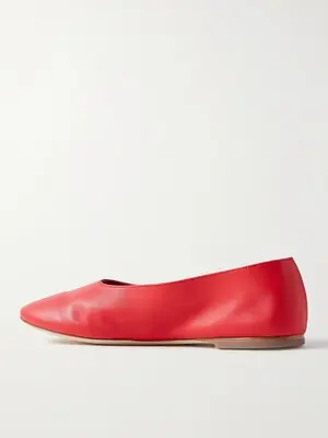 Staud Alba Leather Ballet Flats