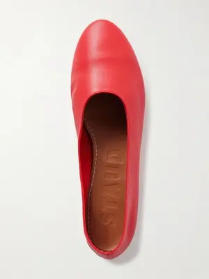 Staud Alba Leather Ballet Flats