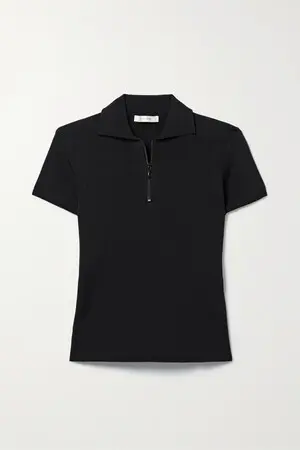 THE ROW Cauro Knitted Polo Top