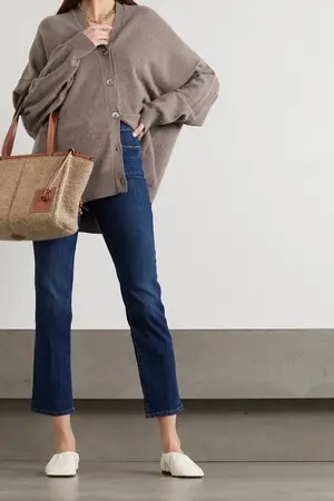 FRAME Le High Cropped Straight-leg Jeans