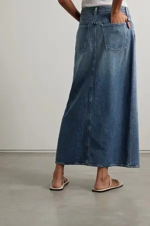 AGOLDE Leif Denim Midi Skirt