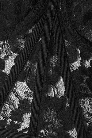 Dolce & Gabbana Grosgrain-trimmed Lace Bustier Top
