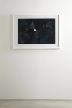 AP8.art Guy Bourdin Framed Print, 40" X 29 - Black