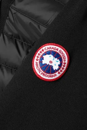 Canada Goose Hybridge Paneled Wool And Quilted Shell Down Jacket
