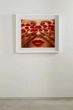 AP8.art Guy Bourdin Framed Print, 35" X 31 - Red