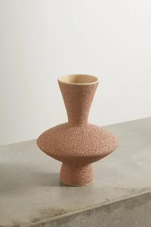 MARLOE MARLOE Net Sustain Stevie Glazed Ceramic Vase - Neutrals