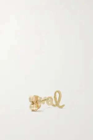 SYDNEY EVAN Tiny Pure Love 14-karat Stud Earrings