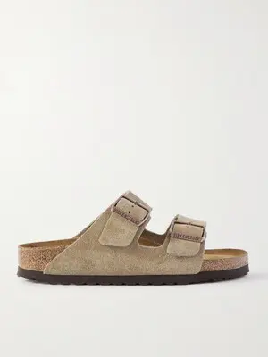BIRKENSTOCK Arizona Suede Sandals - Brown