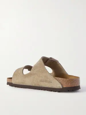 BIRKENSTOCK Arizona Suede Sandals - Brown
