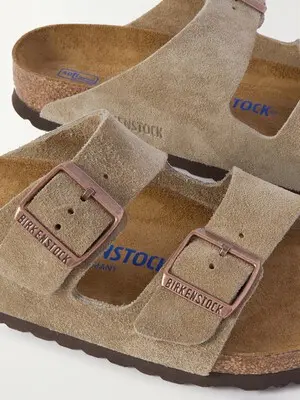 BIRKENSTOCK Arizona Suede Sandals - Brown