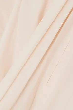 LANVIN Ruffled Gathered Charmeuse Blouse