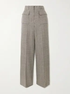 JOSEPH Laumiere Houndstooth Wool-blend Pants