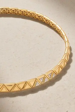 Marina B Triangoli 18-karat Diamond Choker