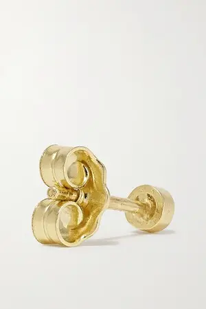 JENNIFER MEYER Mini Bezel 18-karat Diamond Stud Earrings