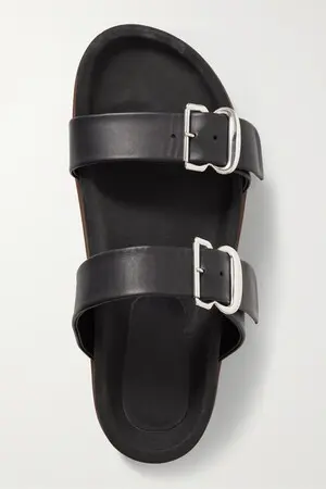 Gabriela Hearst Wren Leather Platform Slides